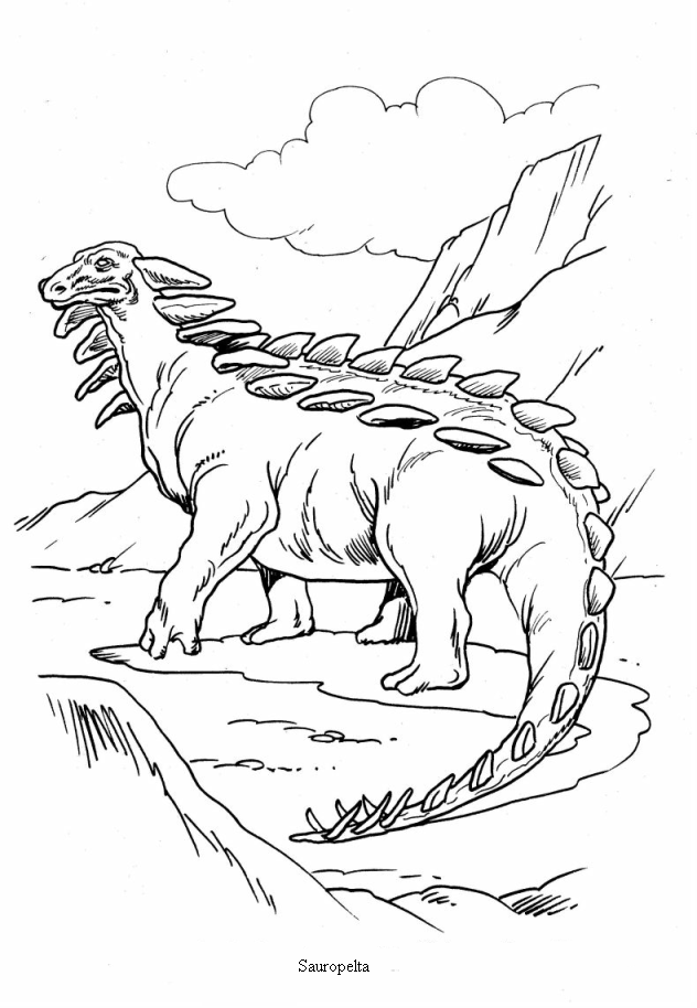 30 Dinosaurierbilder zum Ausmalen